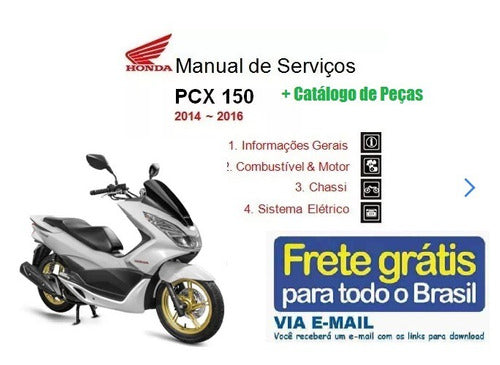 Manual De Serviço Pcx 2014 - 2016 + Catalogo De Peças 2016 – Catalogo ...